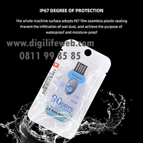 Temperature Data Logger Tzone TempU 90 Days Temperature Data Logger Tzone TempU 90 Days